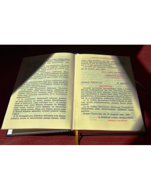 Collectio Rituum 1963 - przedsoborowy rytuał z adaptacjami dla Kościoła ...